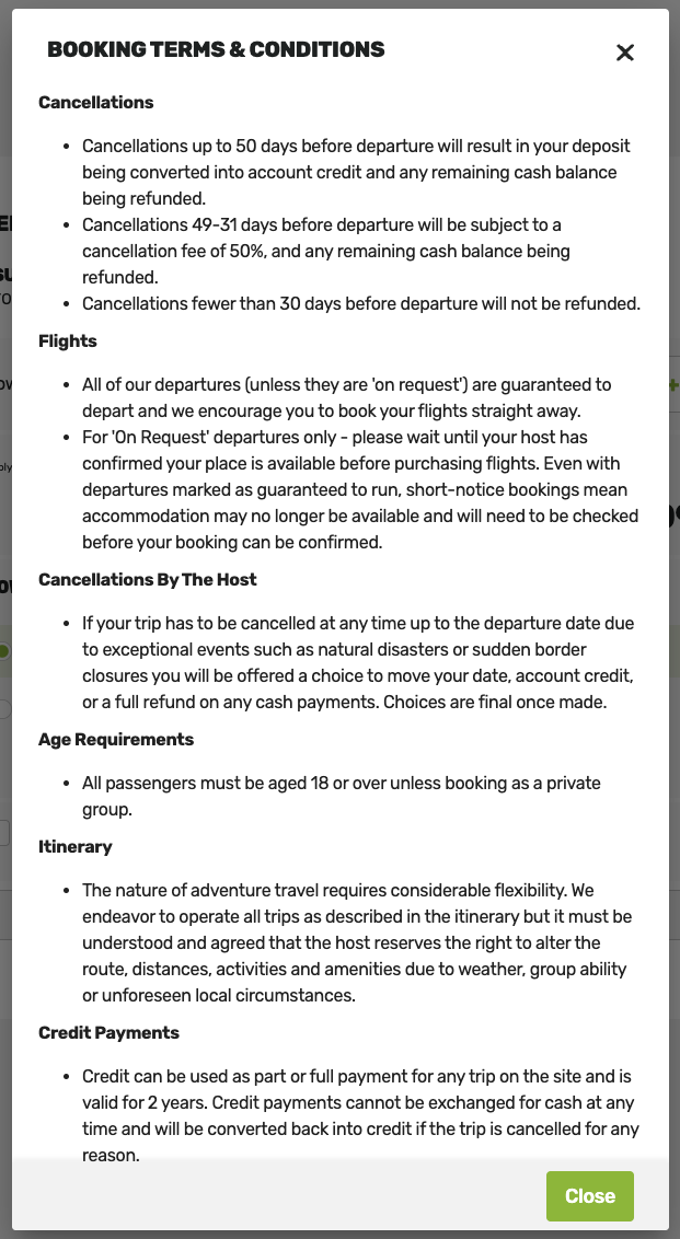 What is your cancellation policy?